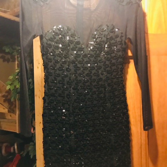 Dresses | Stunning After Five Evening Black Sequence Dress | Poshmark
